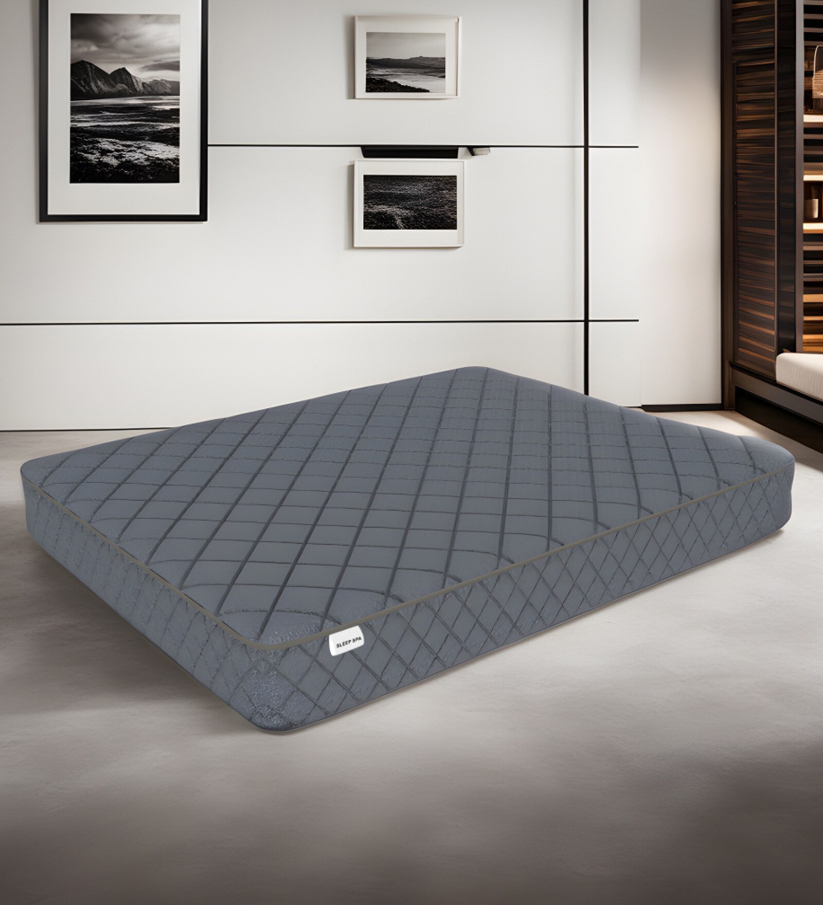 Buy Dual Comfort-Grey 5 Inches HR Foam Mattress with Comfort Cubes and ...