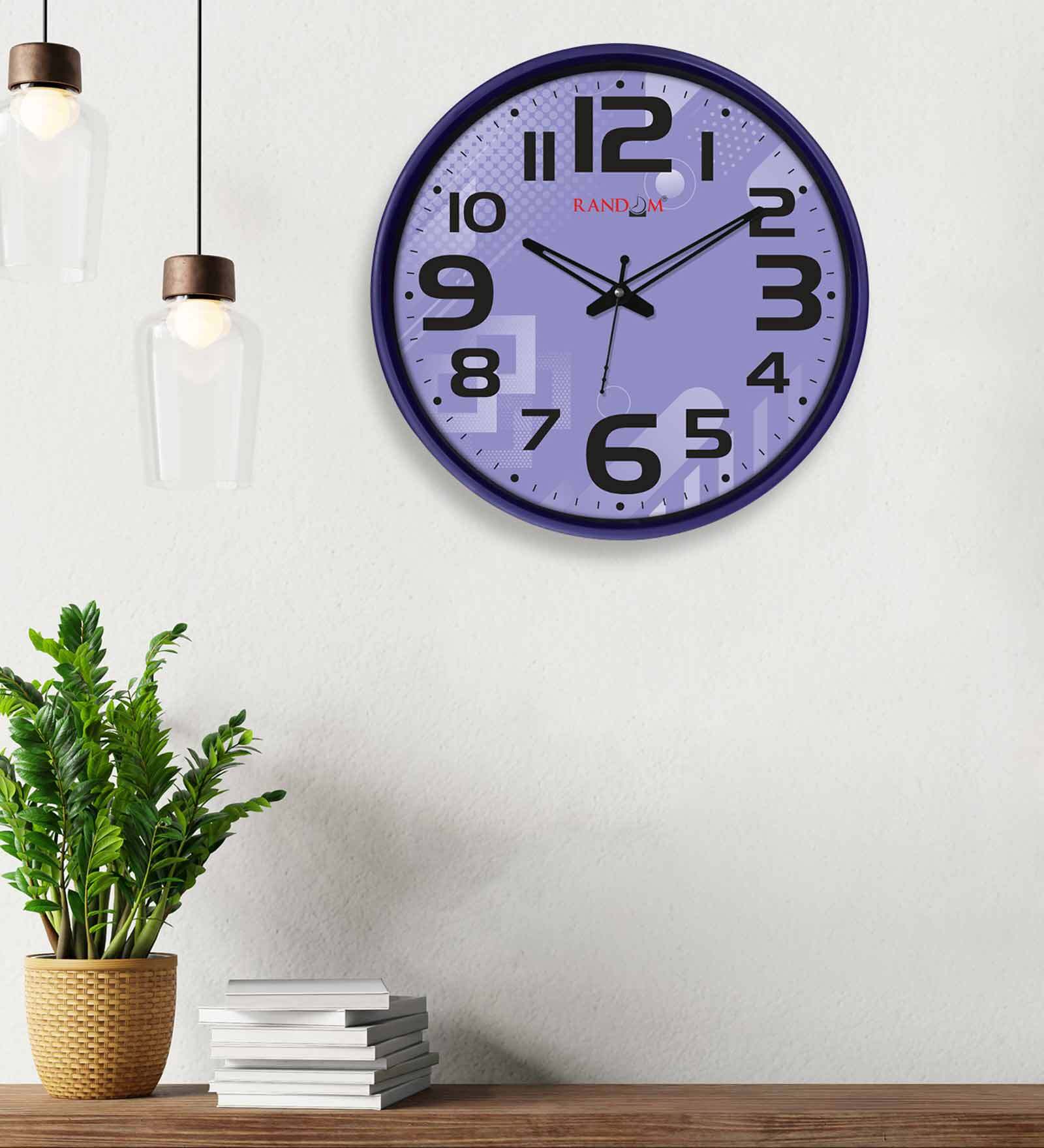 Buy Dual Frame Bubbly Plastic Wall Clock In Blue & White at 20% OFF by ...