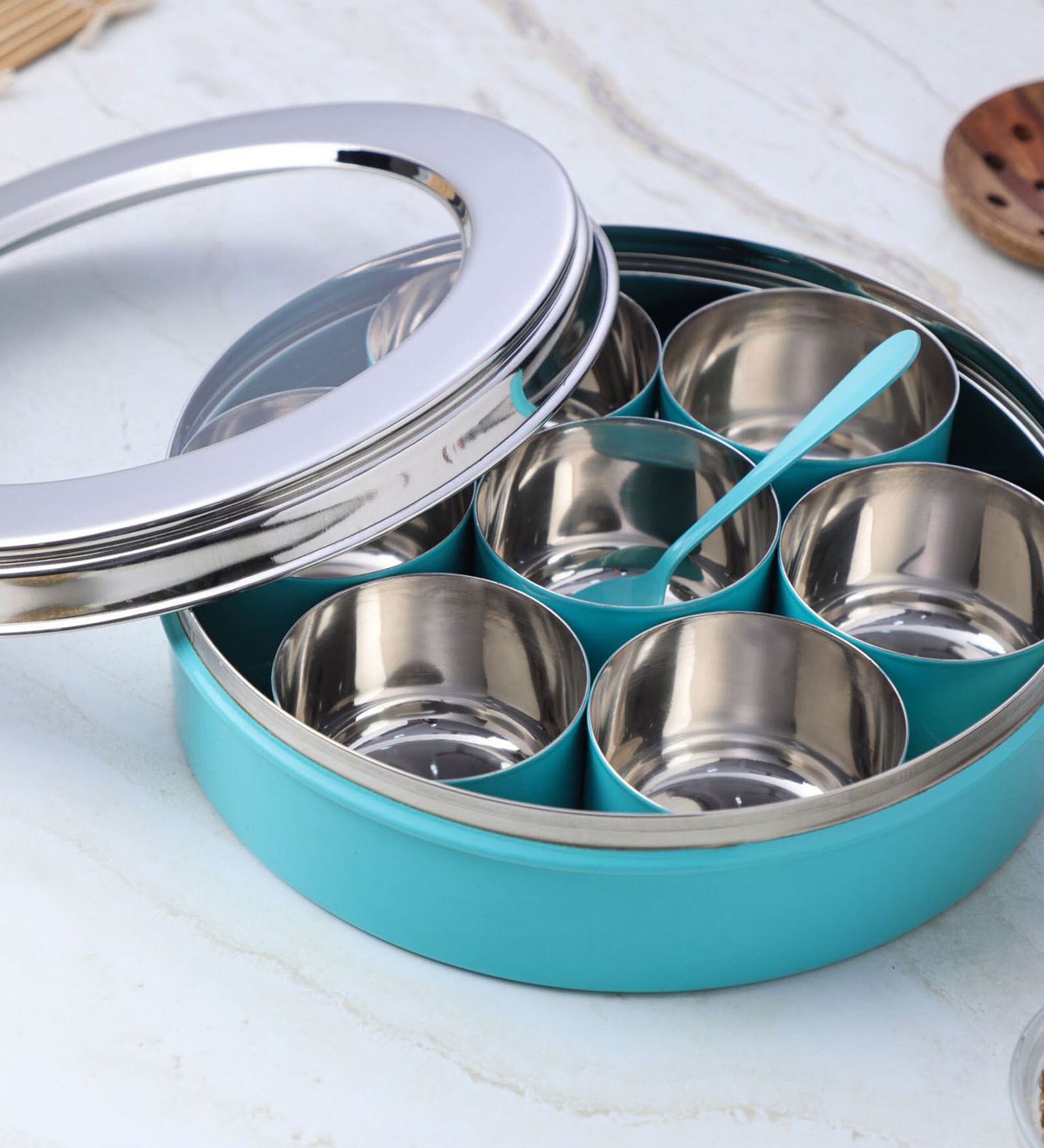 Buy Aqua Stainless Steel 1 Pcs Spice Box at 37% OFF by Dudki | Pepperfry