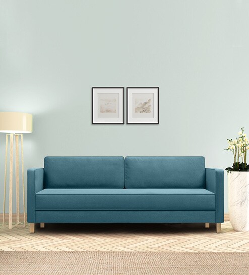Buy Blue Modern 3 Seater Sofas Online at Best Price in India | Up to 70 ...