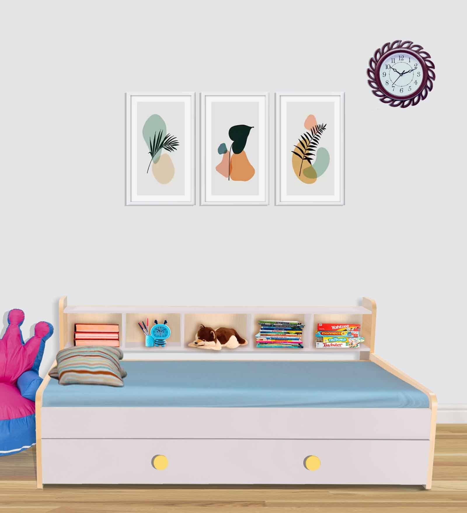 Buy Dwan Kids Bed in White Colour with Drawer Storage at 32% OFF by ...