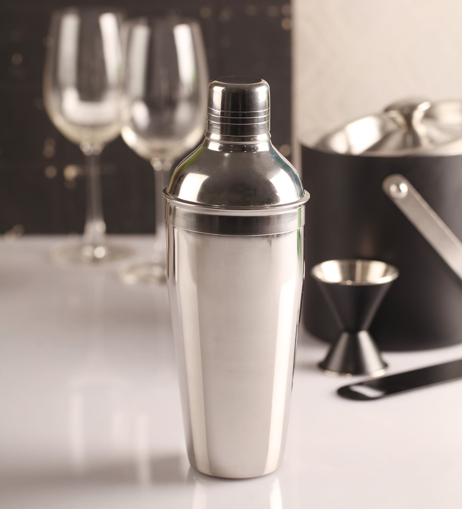 Buy Dynamic Store Deluxe Stainless Steel Cocktail Shaker Online - Cocktail Shakers - Barware ...