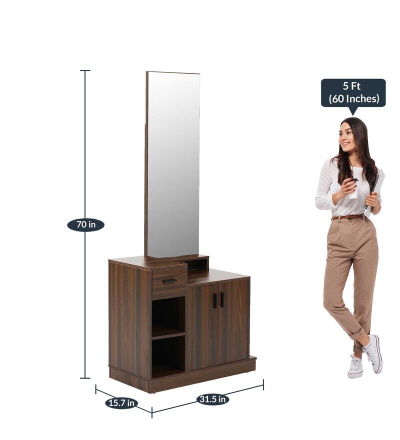 Buy Dyson Dressing Unit in Classic Walnut Finish Online - Dressing ...