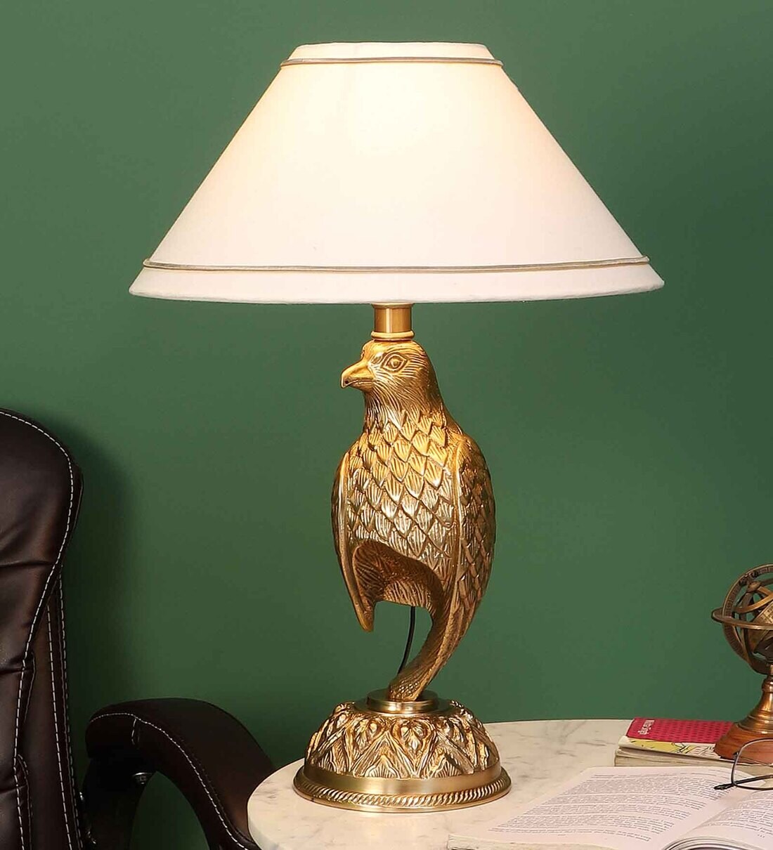 Buy Eagle White Shade Table Lamp With Cotton Base at 50% OFF by ...