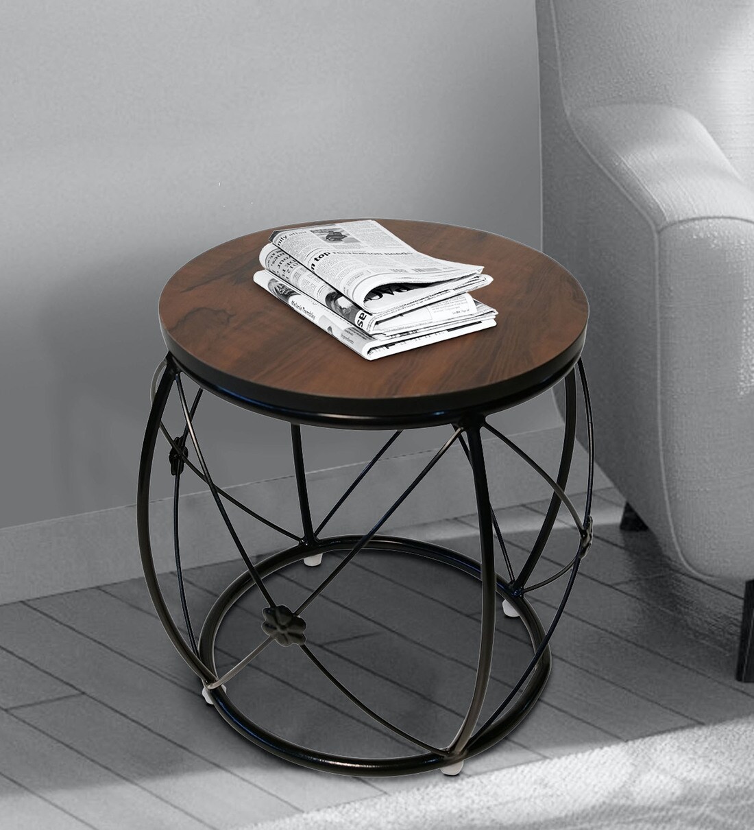 Buy Ean Round Coffee Table in Brown Finish at 14% OFF by fullstock ...