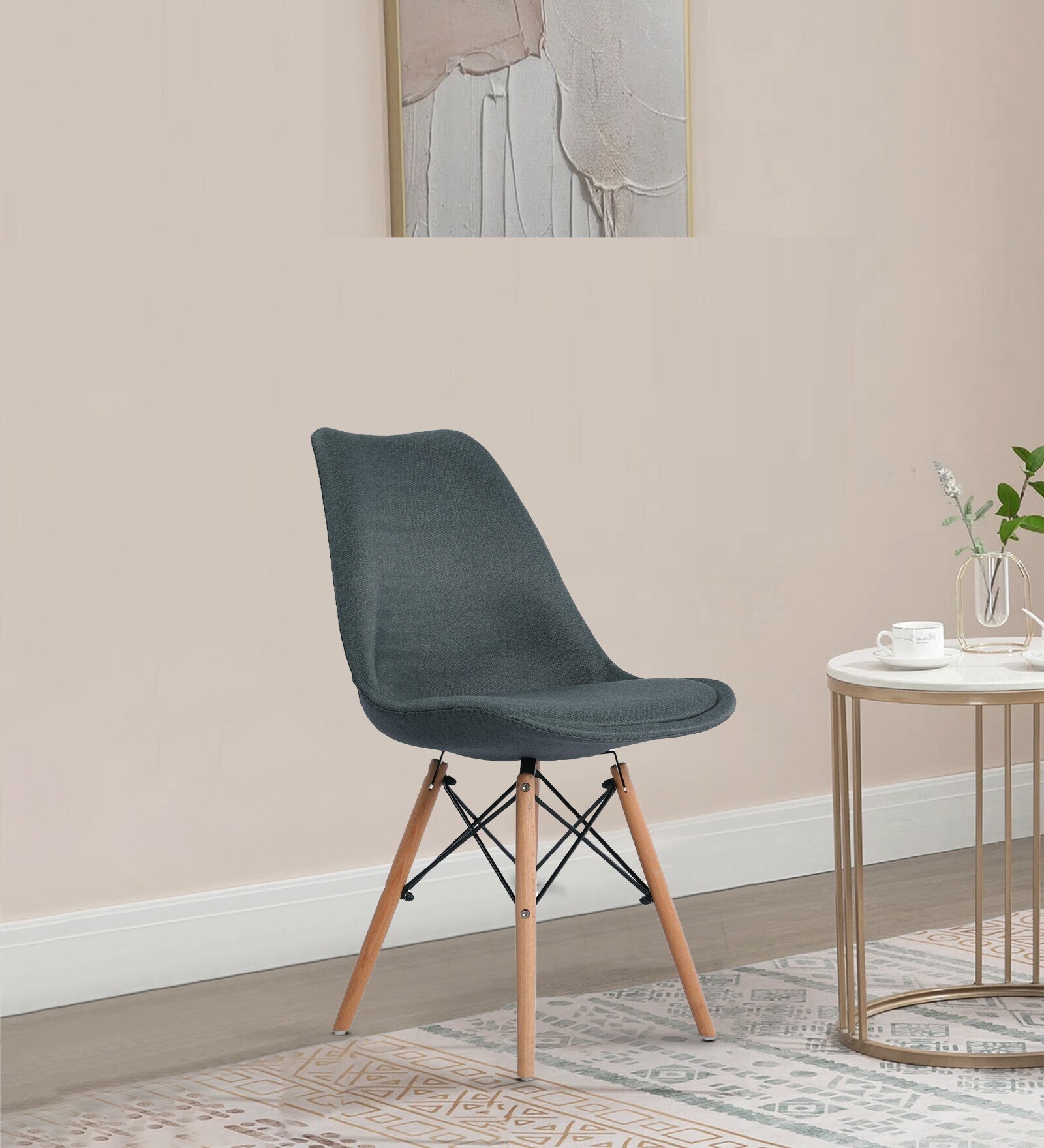 Buy Eames Fabric Iconic Chair in Dark Grey Colour at 29% OFF by Finch ...