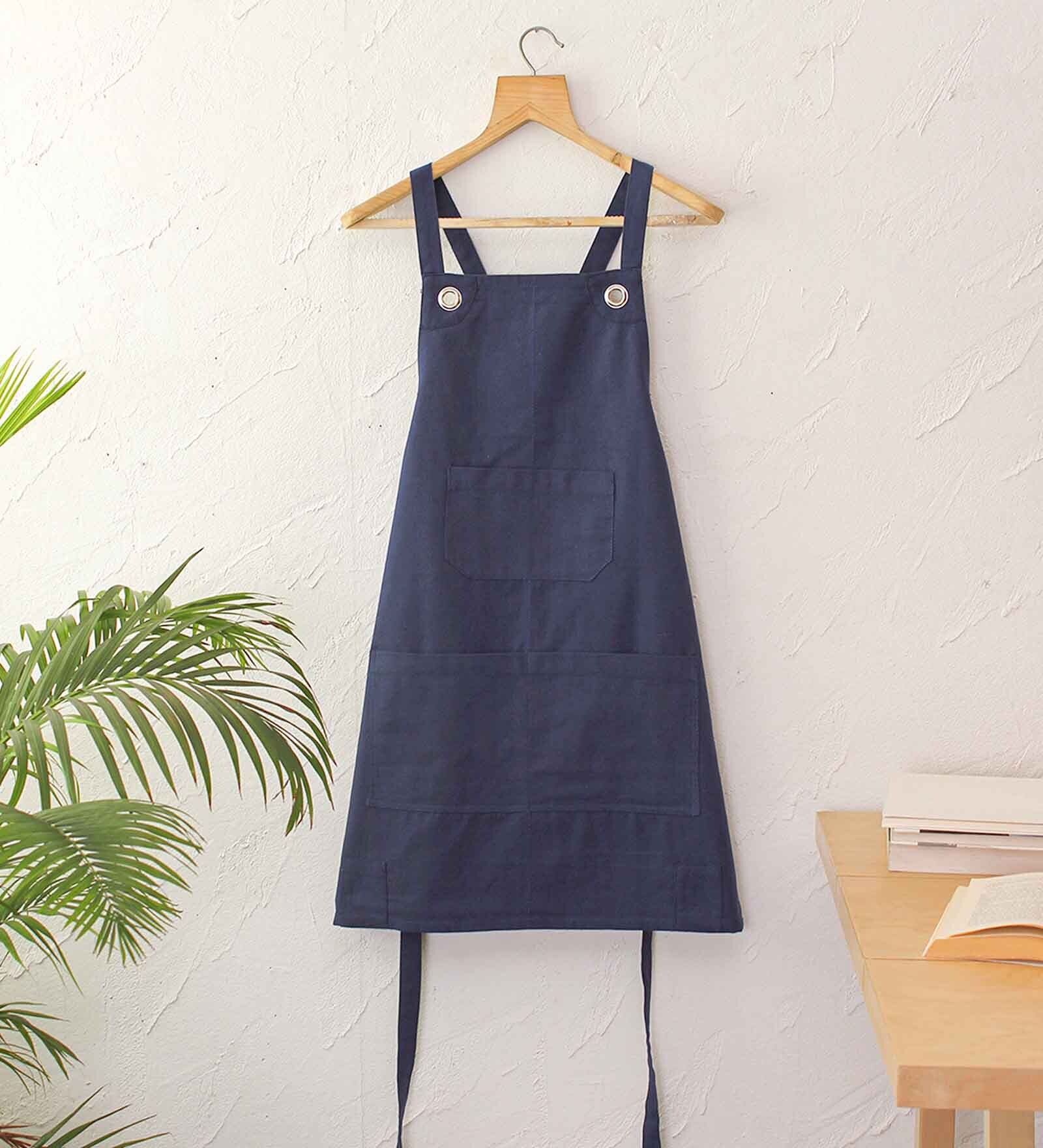 Buy Easy Bake Dark Blue Cotton Apron at 5% OFF by House This | Pepperfry