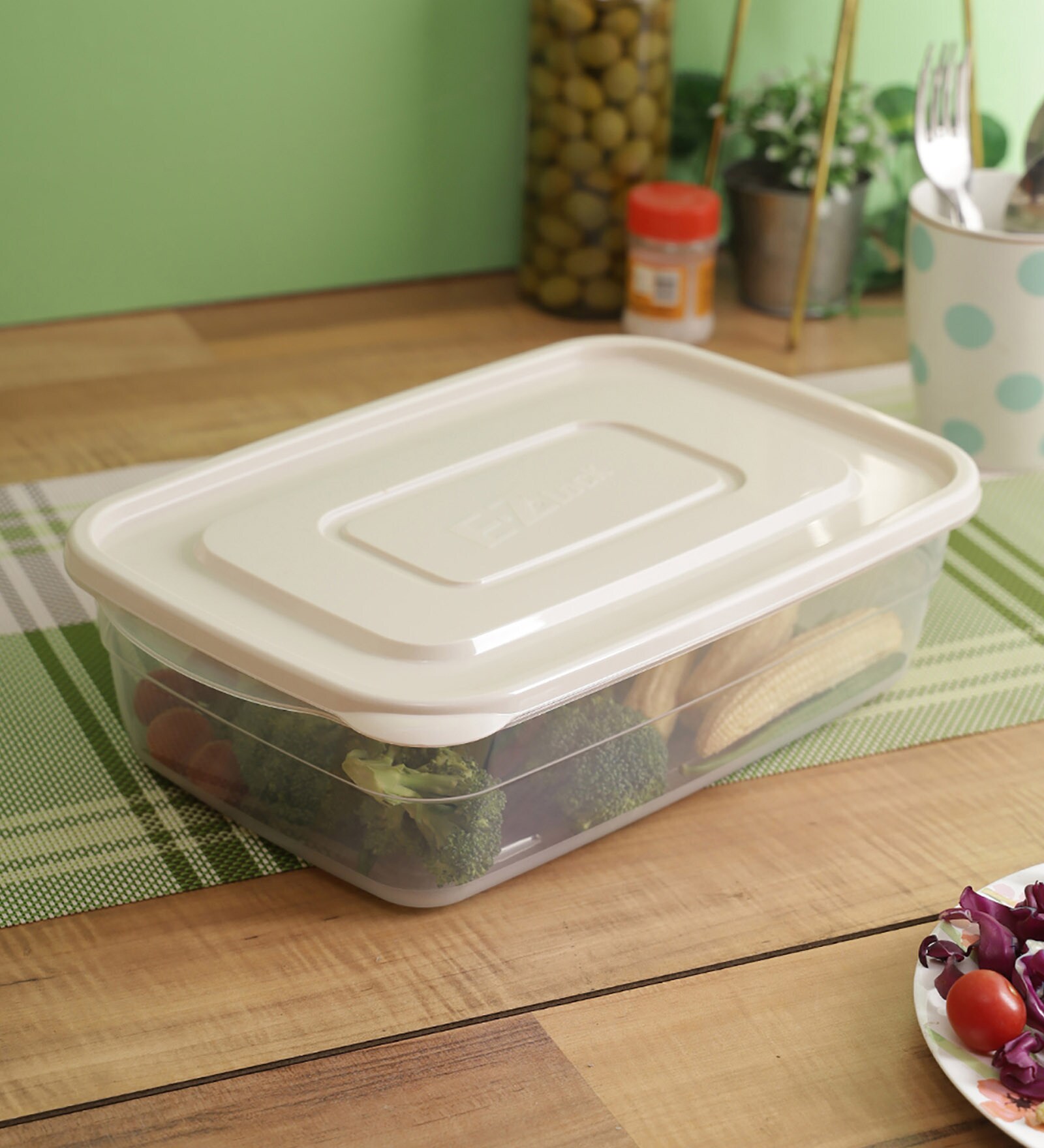 Buy Easy Lock 2.7 L Transparent Plastic Food Storage Container With ...