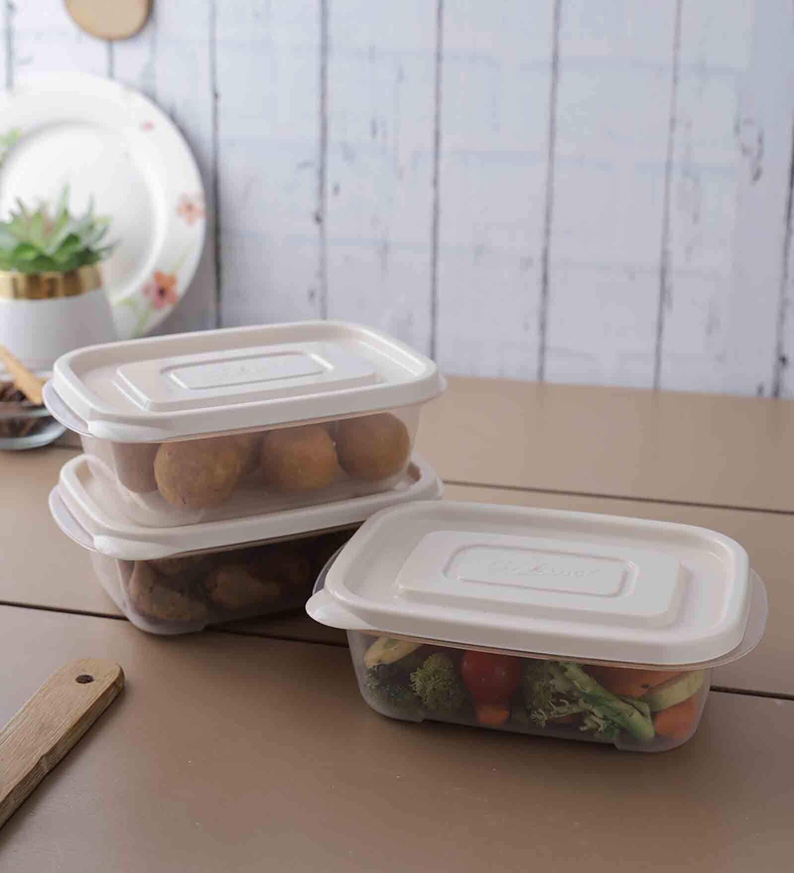 Buy Easy Lock 520 Ml Transparent Plastic Food Storage Container With ...