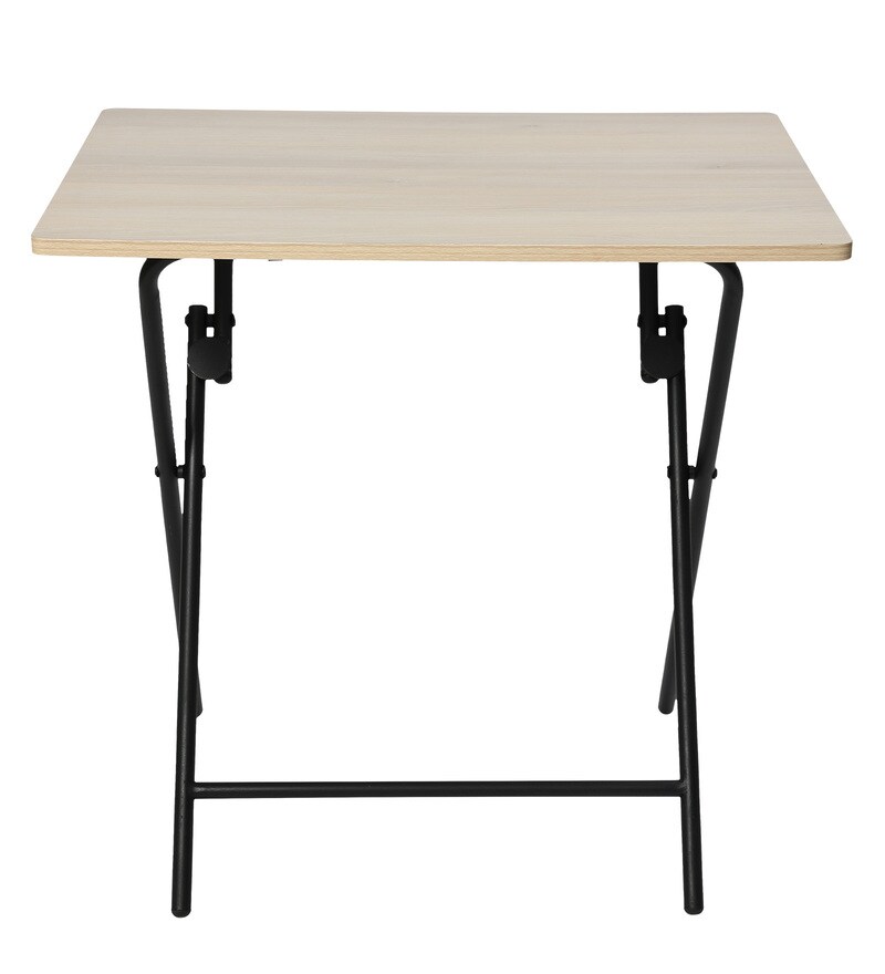 Buy Foldable Study Table in Light Acasia Finish by Woodware Online ...