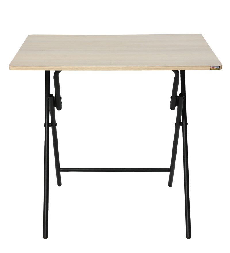 Buy Foldable Study Table in Light Acasia Finish by Woodware Online ...