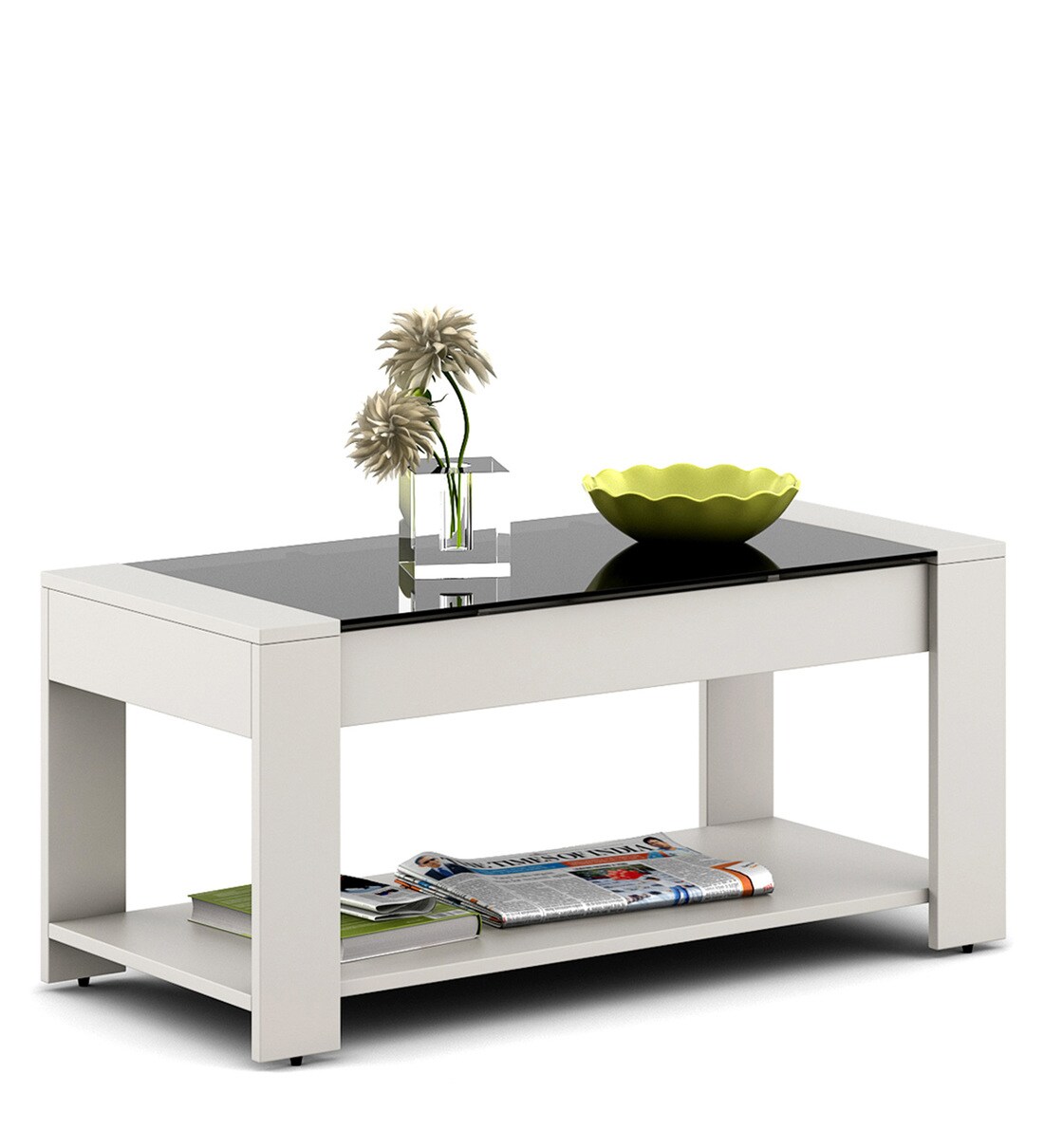 Buy Eco Coffee Table In Frosty White Finish Online - Contemporary ...