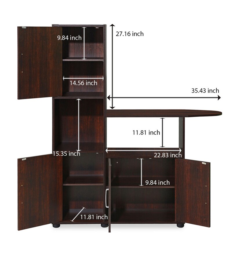 Buy Edgar Cabinet in Walnut Finish Online - Modern Cabinet and ...