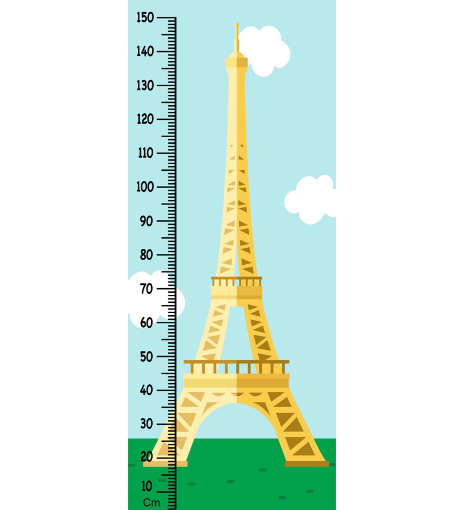 Buy Eiffel Tower in Multicolour Height Chart at 33% OFF by Wens | Pepperfry