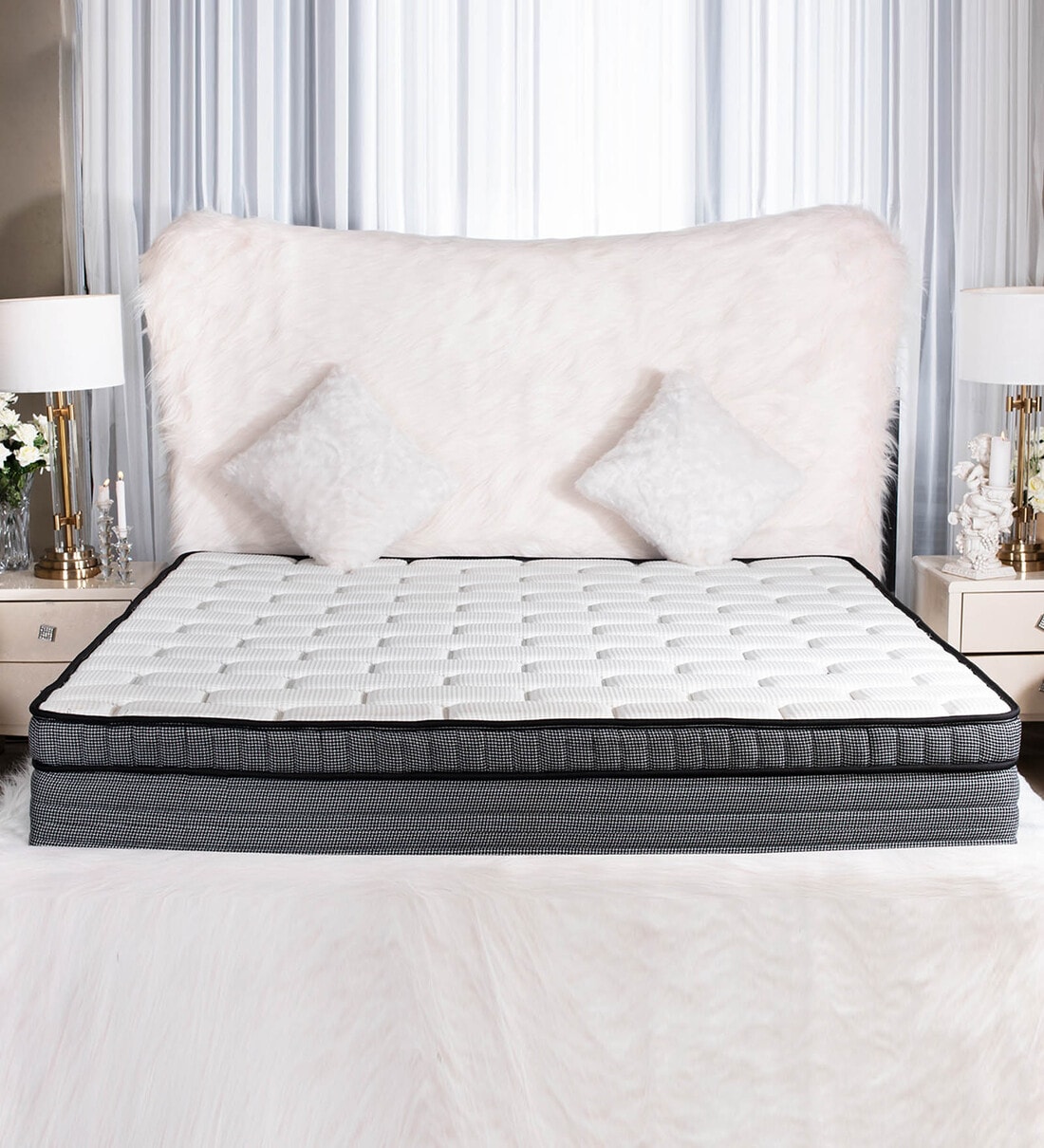 Buy Elegant orthopaedic 6 Inch Pocket Spring & Latex Foam Mattress In ...