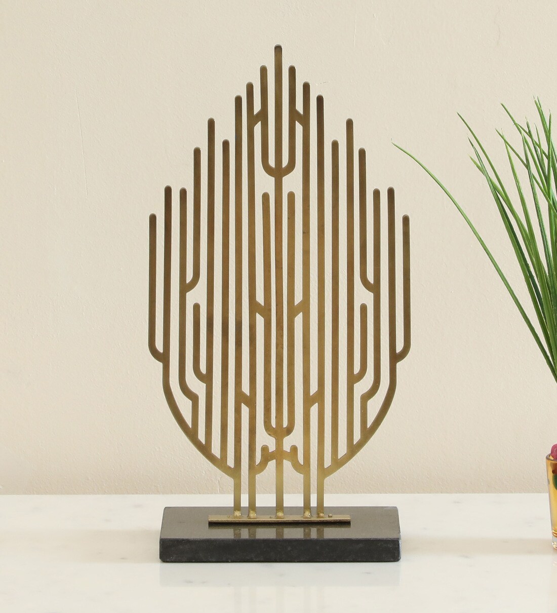 Buy Iron & Marble Elisa Gold Gold Showpieces at 17% OFF by Vedas ...