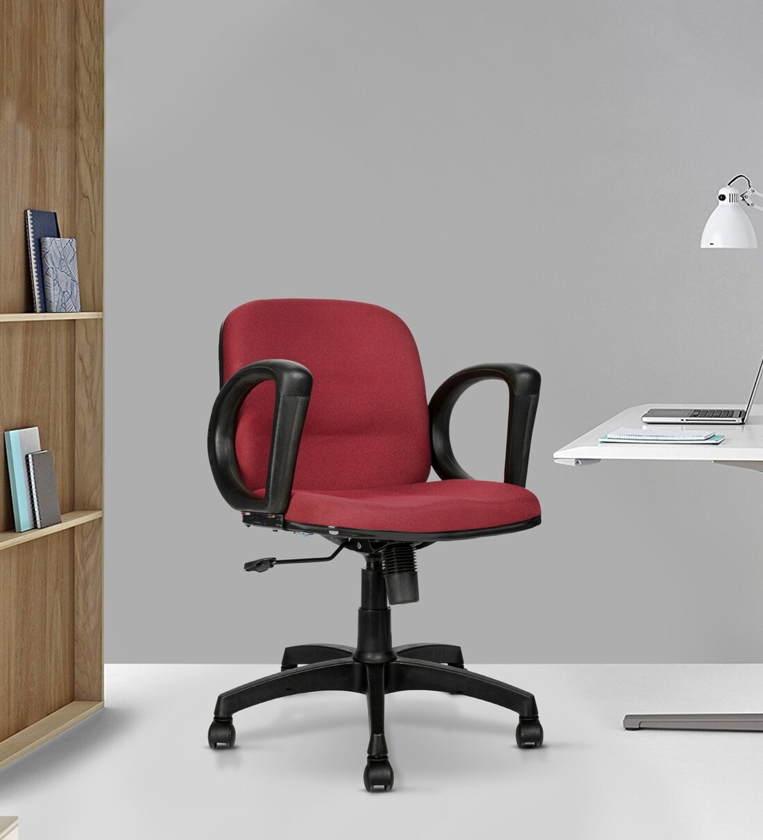 Buy Elite Fabric Ergonomic Chairs in Maroon Colour at 36% OFF by ...