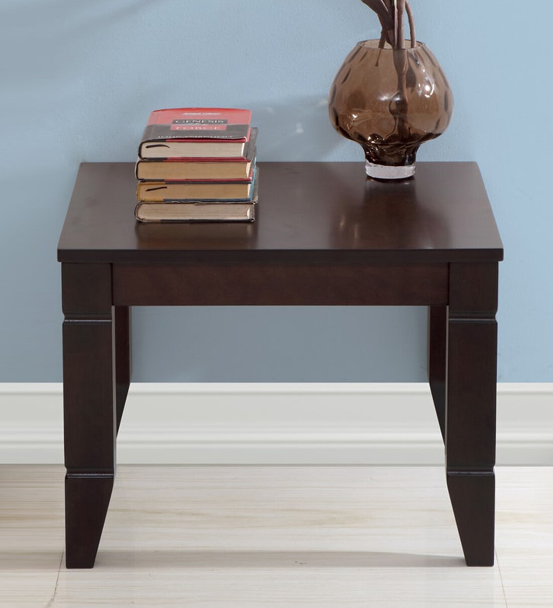 Buy Eliza End Table in Walnut Finish at 60% OFF by Evok | Pepperfry