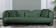 Buy Elliot Fabric 4 Seater Curve Sofa In Green Colour at 30% OFF by ...