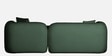 Buy Elliot Fabric 4 Seater Curve Sofa In Green Colour at 33% OFF by ...