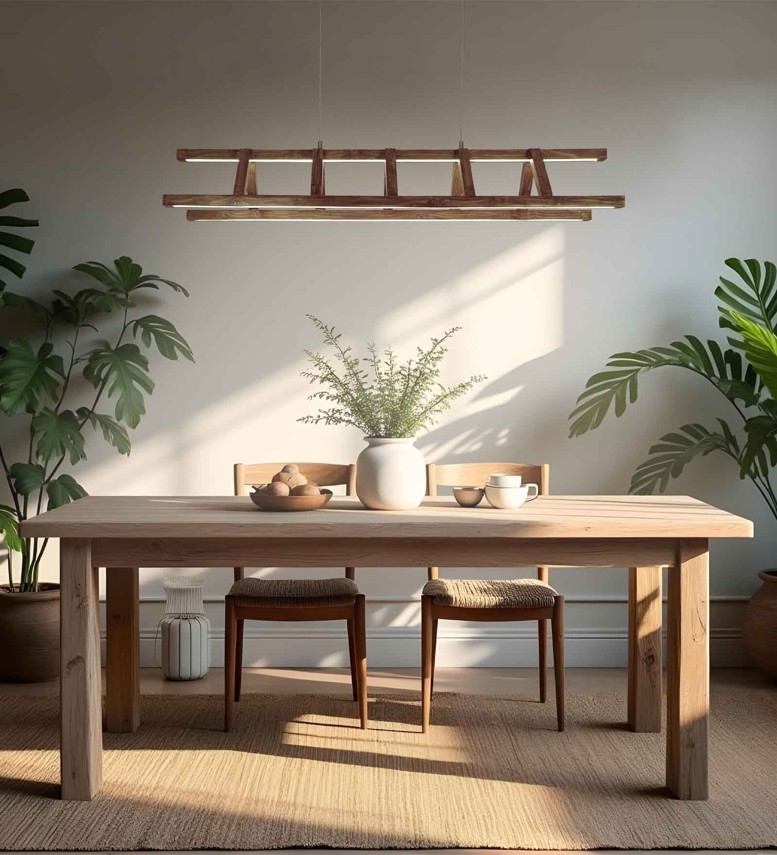 Buy Elaine 48 Brown Wooden LED Hanging Lamp at 43% OFF by Symplify ...