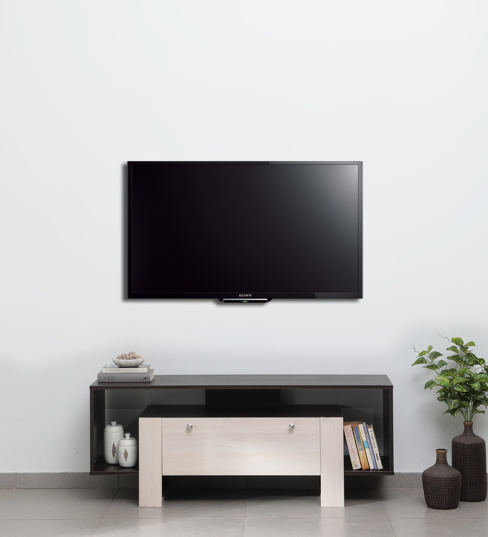 Buy Ele TV Console In Wyoming Dark Finish at 60% OFF by DCanape | Pepperfry