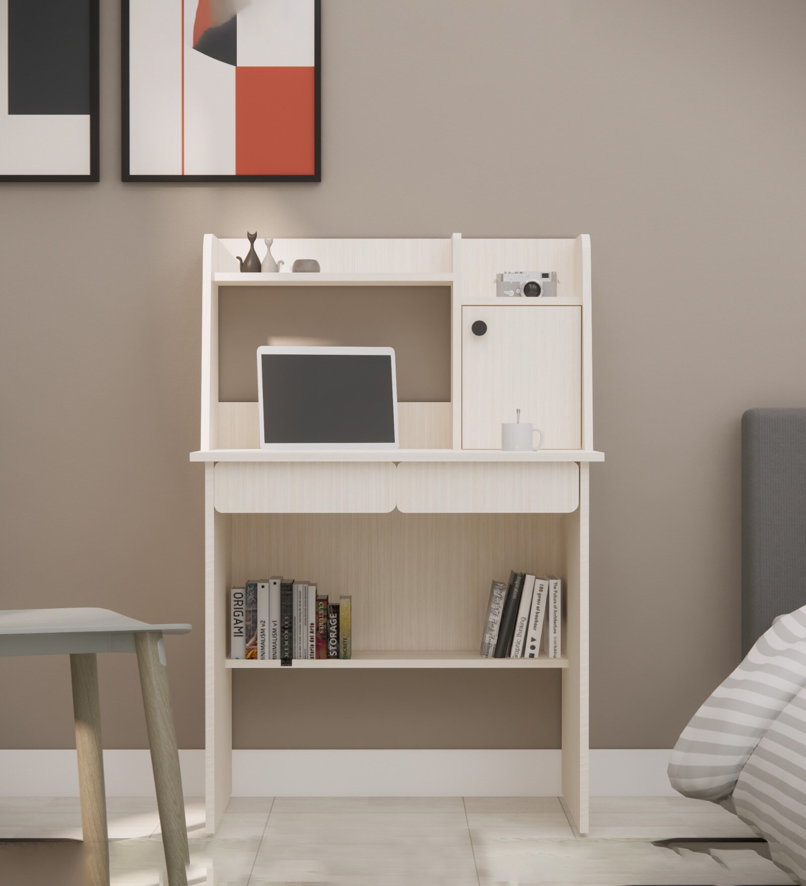 Buy Elegant Hutch Desk In Highland Pine Finish at 28% OFF by ...