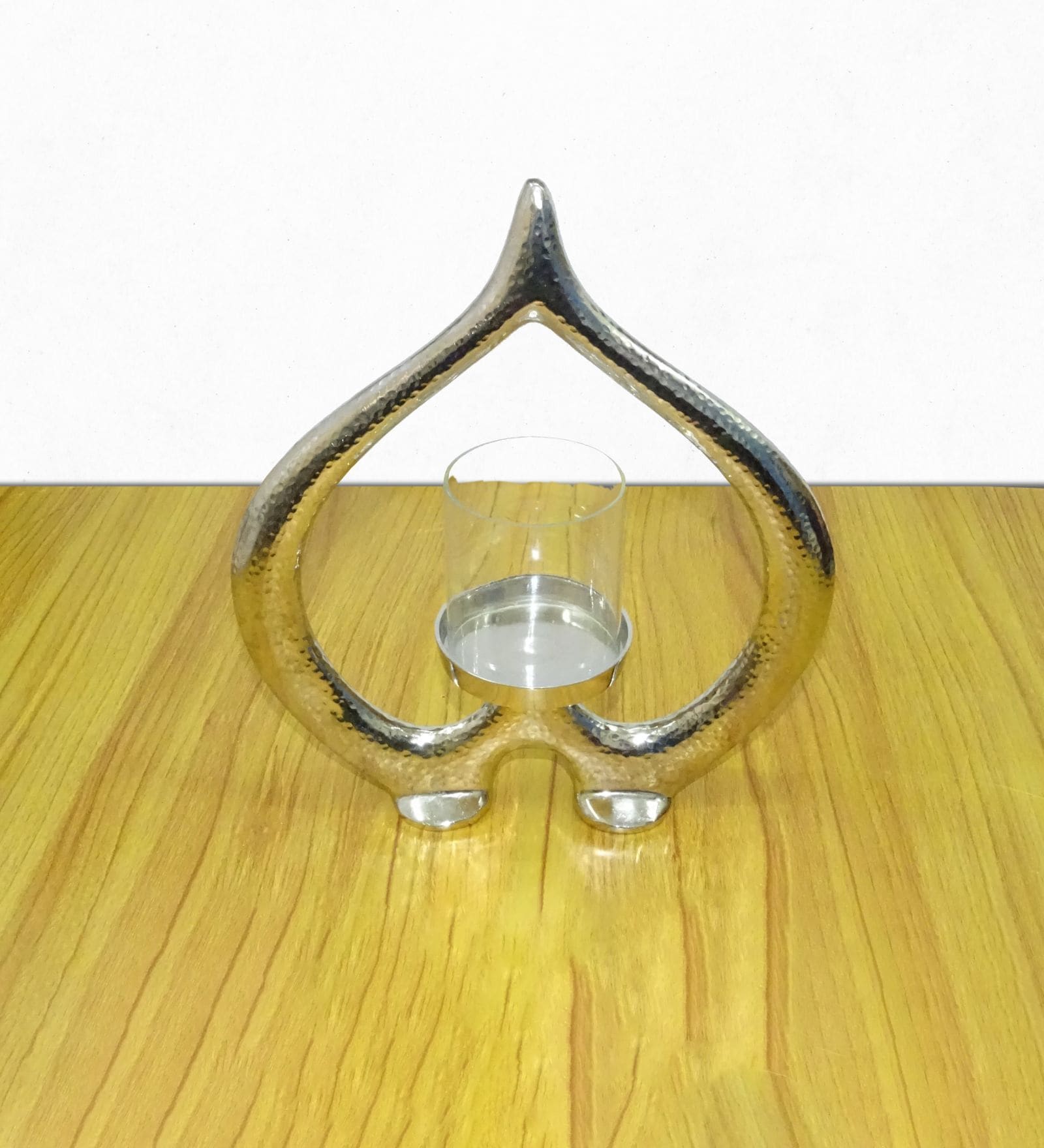 Buy Elegant Silver Heart Sliver-Aluminium Tealight Candle Holder at 29% ...