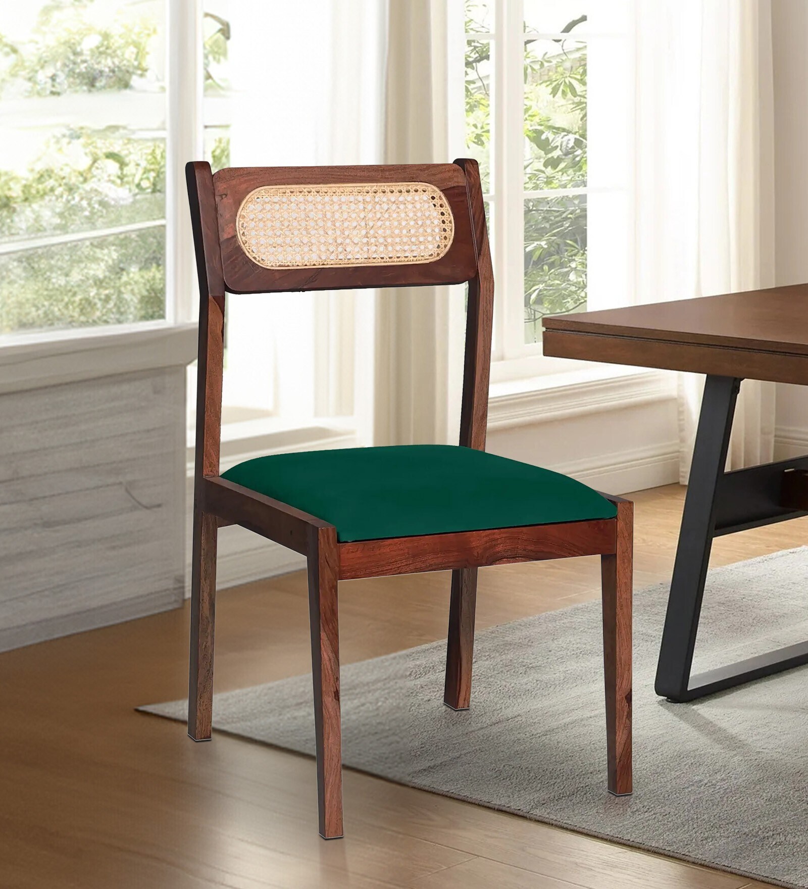 Buy Elina Solid Wood Dining Chair In Intense Green Color at 31% OFF by ...