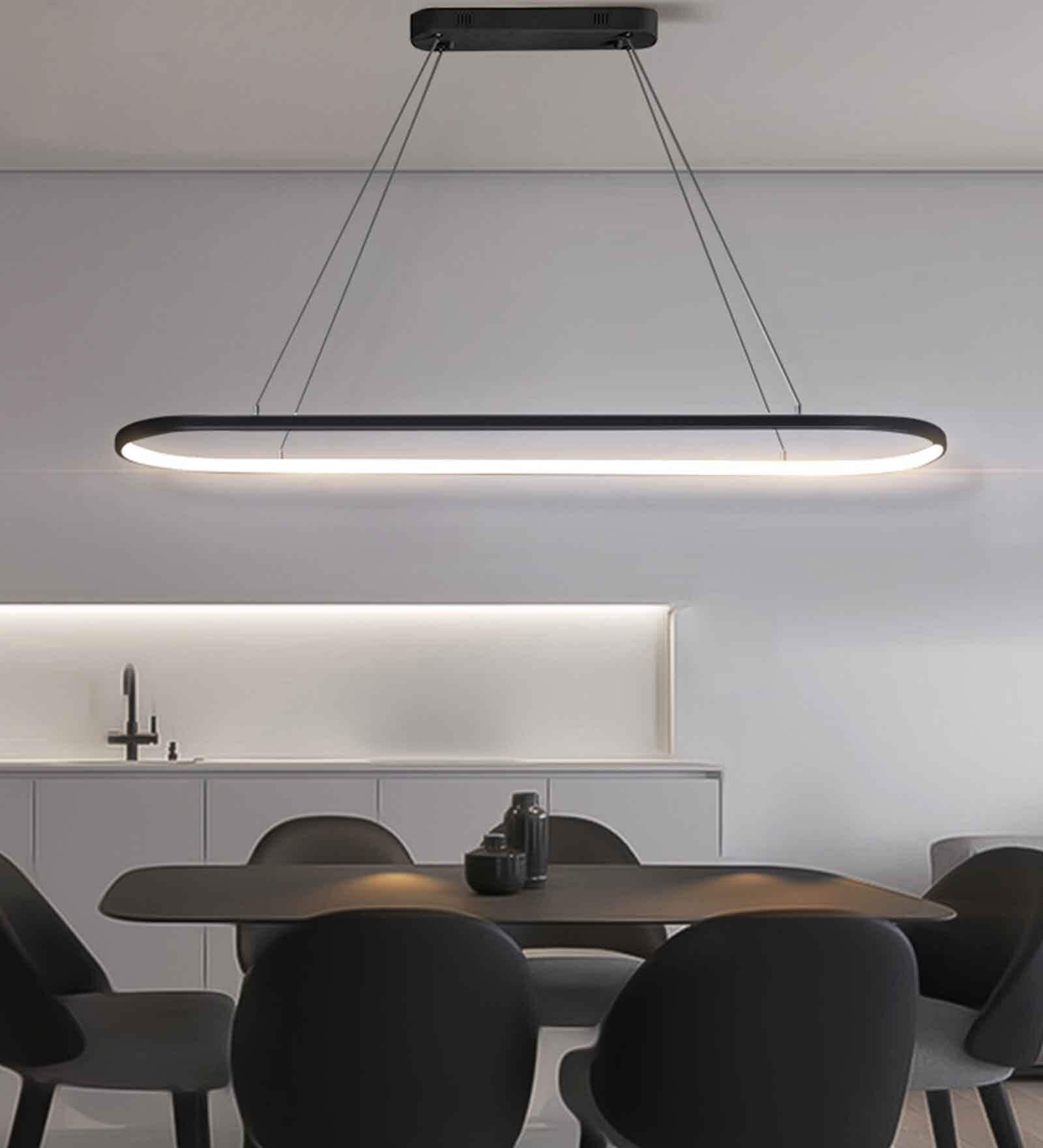 Buy Elliptical Black Smart Voice Asst. Acrylic Chandelier at 10% OFF by ...