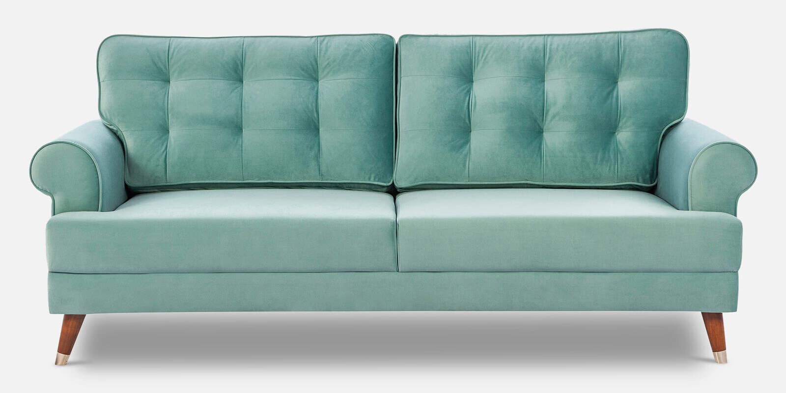 Buy Elixir 3 Seater Sofa In Teal Colour at 60% OFF by HomeTown | Pepperfry