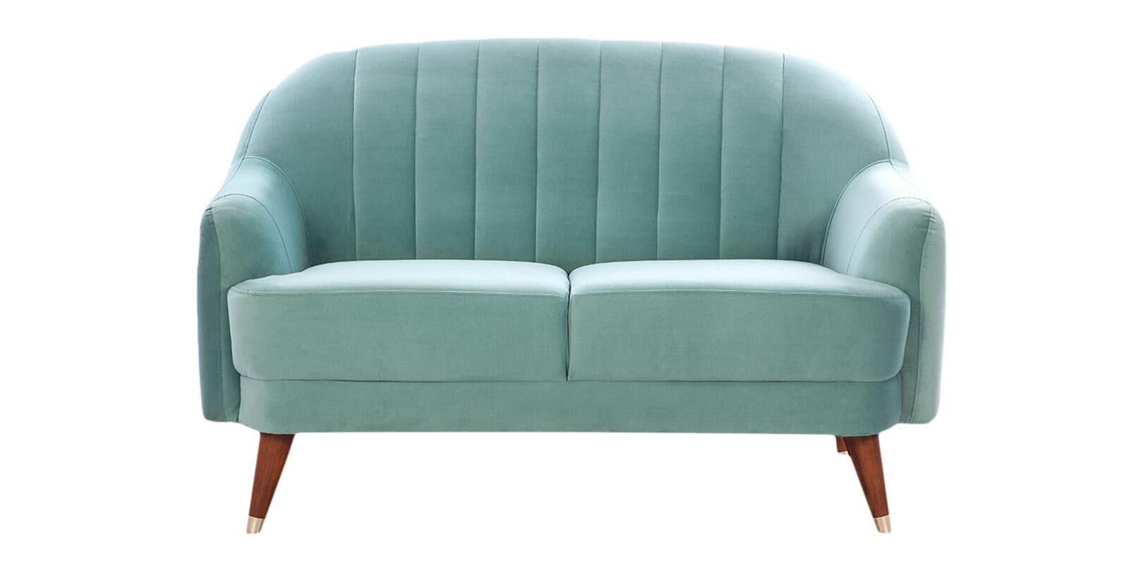 Buy Elle Velvet 2 Seater Sofa in Mint Colour at 76% OFF by HomeTown ...