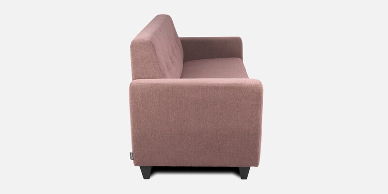 Buy Elegance Fabric 3 Seater Sofa in Mauve Colour Online - Modern 3 ...