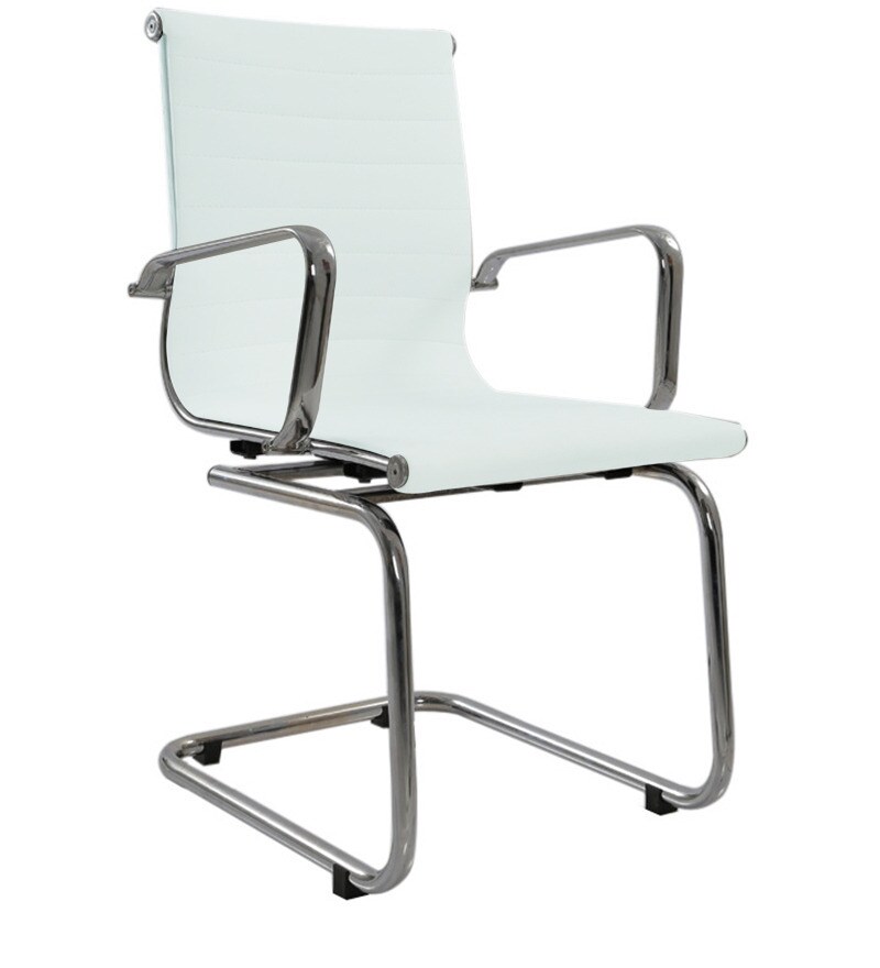 Buy Elegant Mid back Fixed Office Chair in White Colour by Ayrus Online ...
