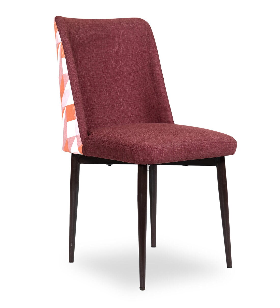 Buy Emil Fabric Dining Chair In Maroon Colour by Muebles Casa Online ...