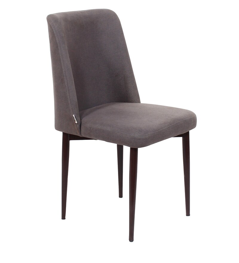 Buy Emil Fabric Dining Chair In Grey Colour Online - Contemporary ...