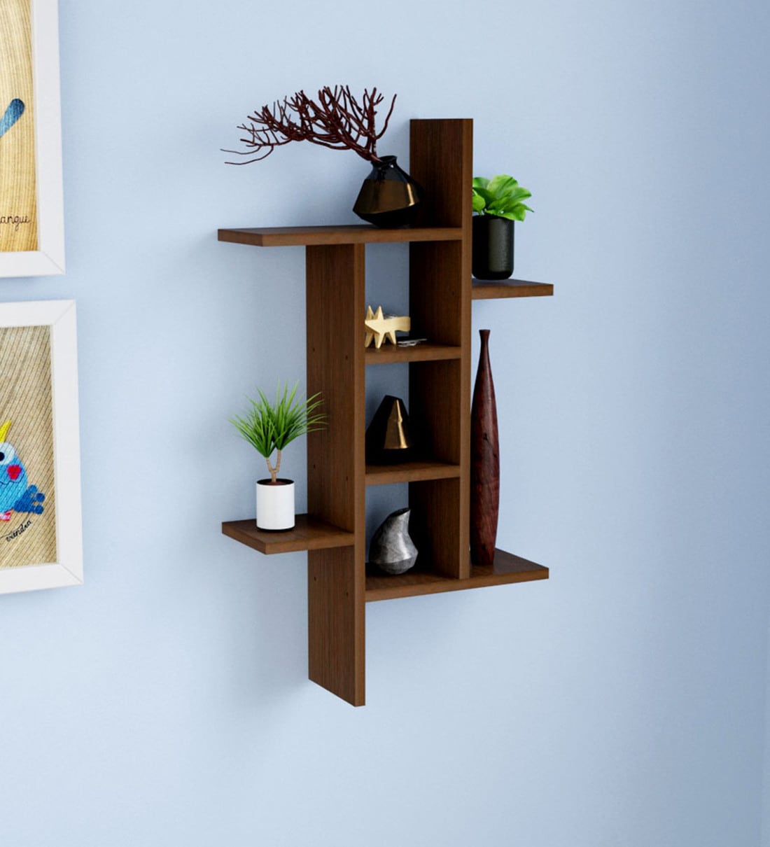 Buy Engineered Wood Wall shelf in Melamine finish at 70% OFF by Wood ...