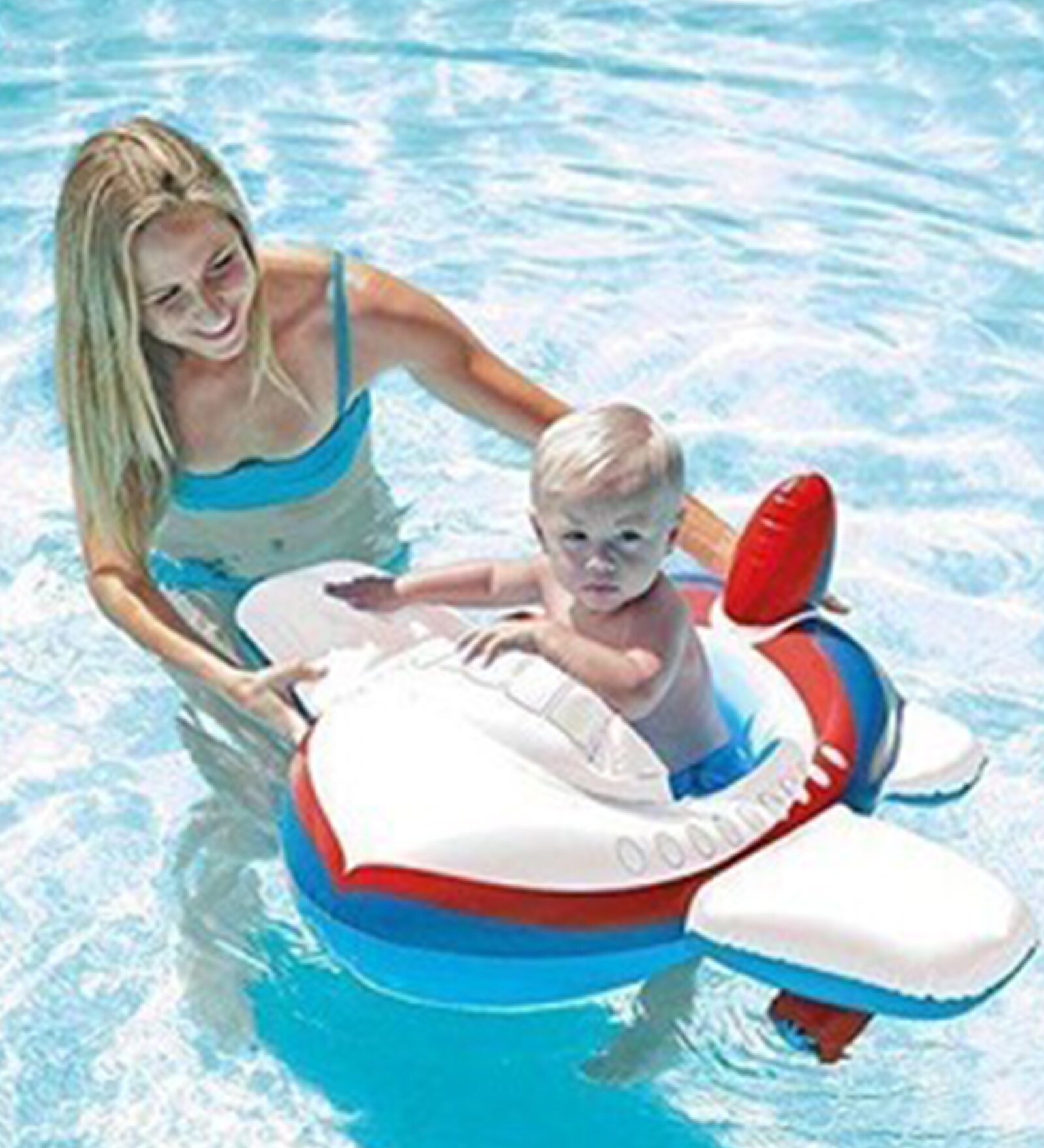 Buy Engine Kidde Floater in White & Blue Colour by Intex Online - Play ...