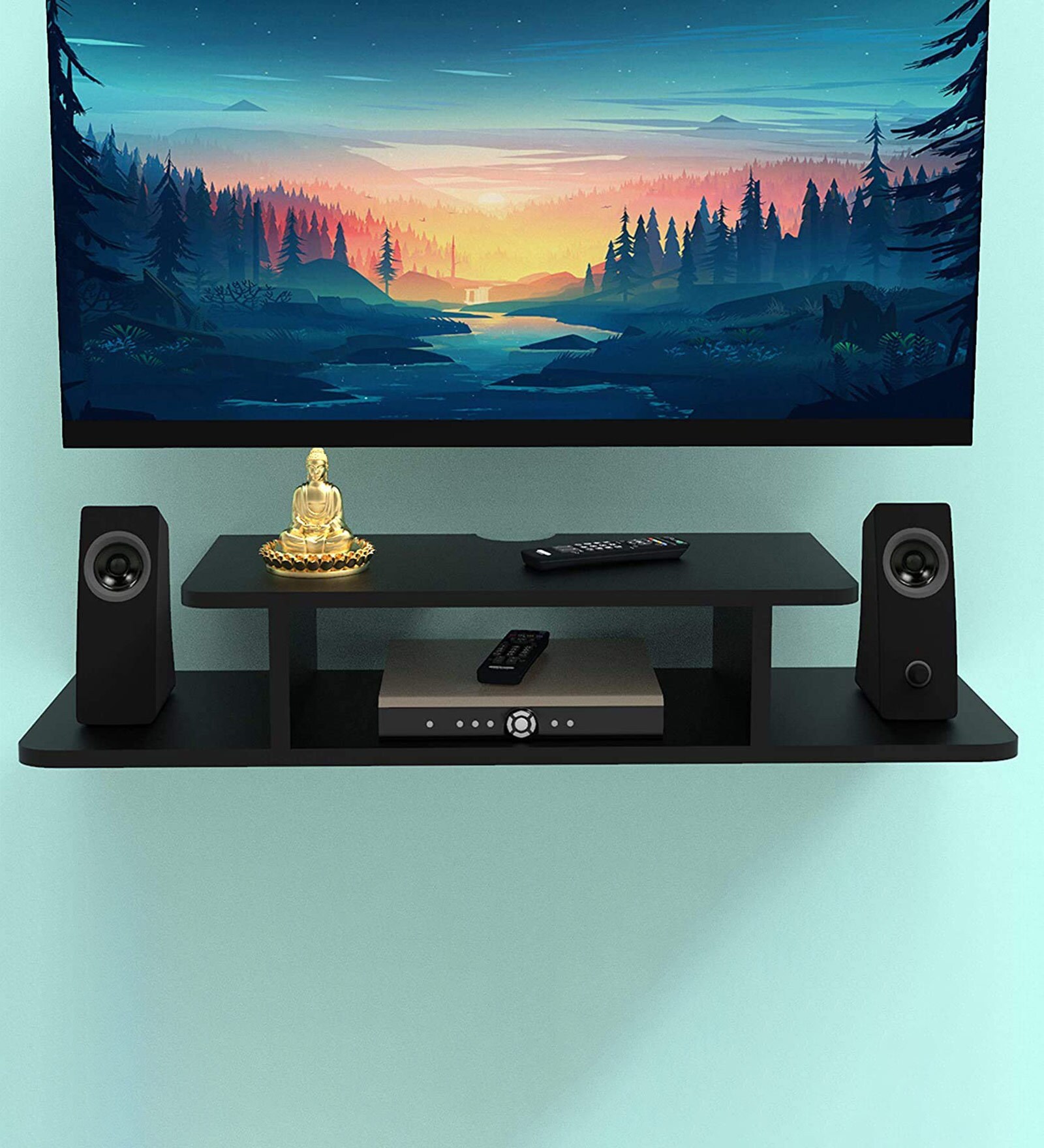 Buy Engineered Wood Set Up Box Black Colour at 27% OFF by Wood Decor ...