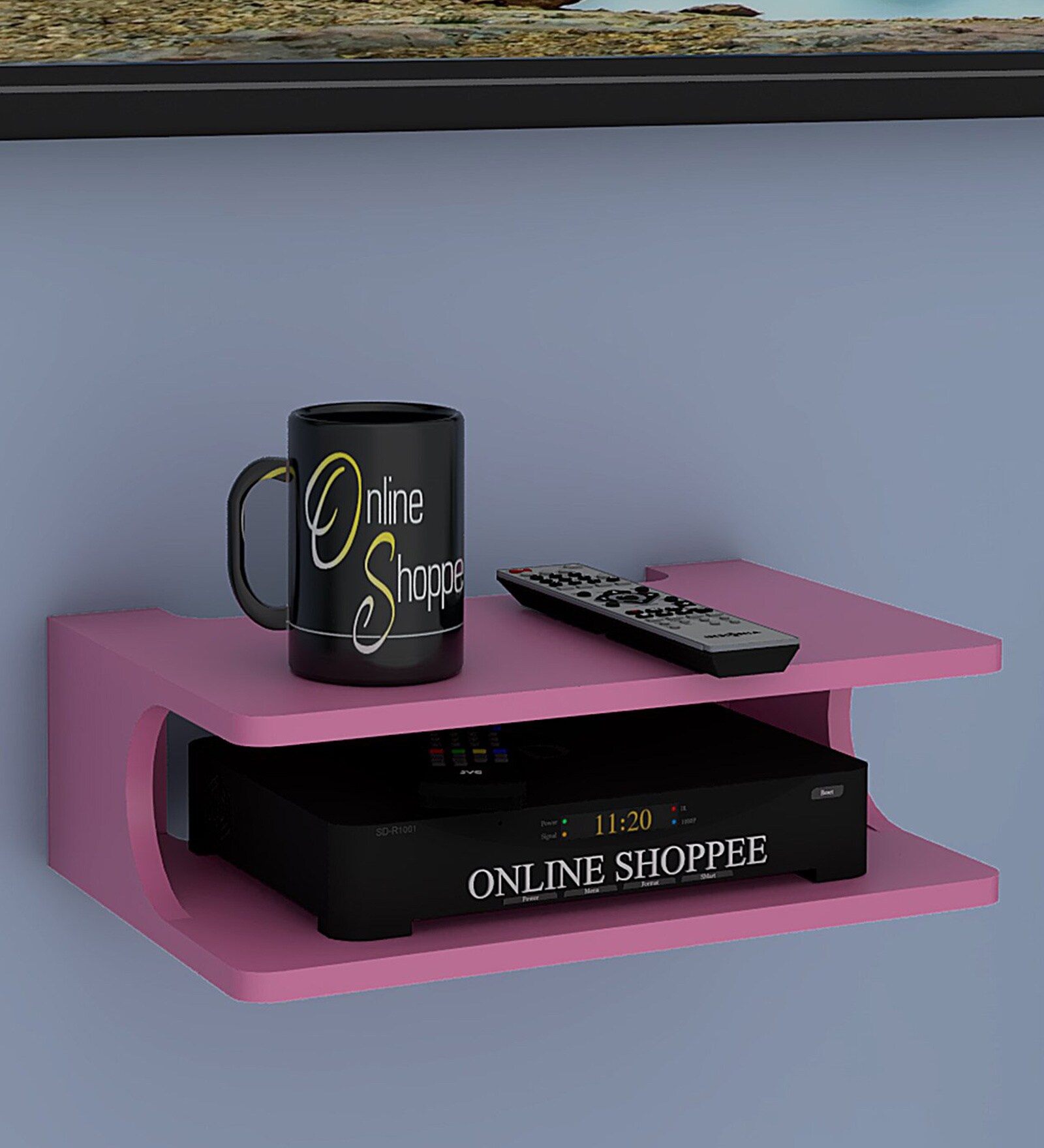 Buy Engineered Wood Set Up Box in Pink Colour at 58% OFF by Wooden ...