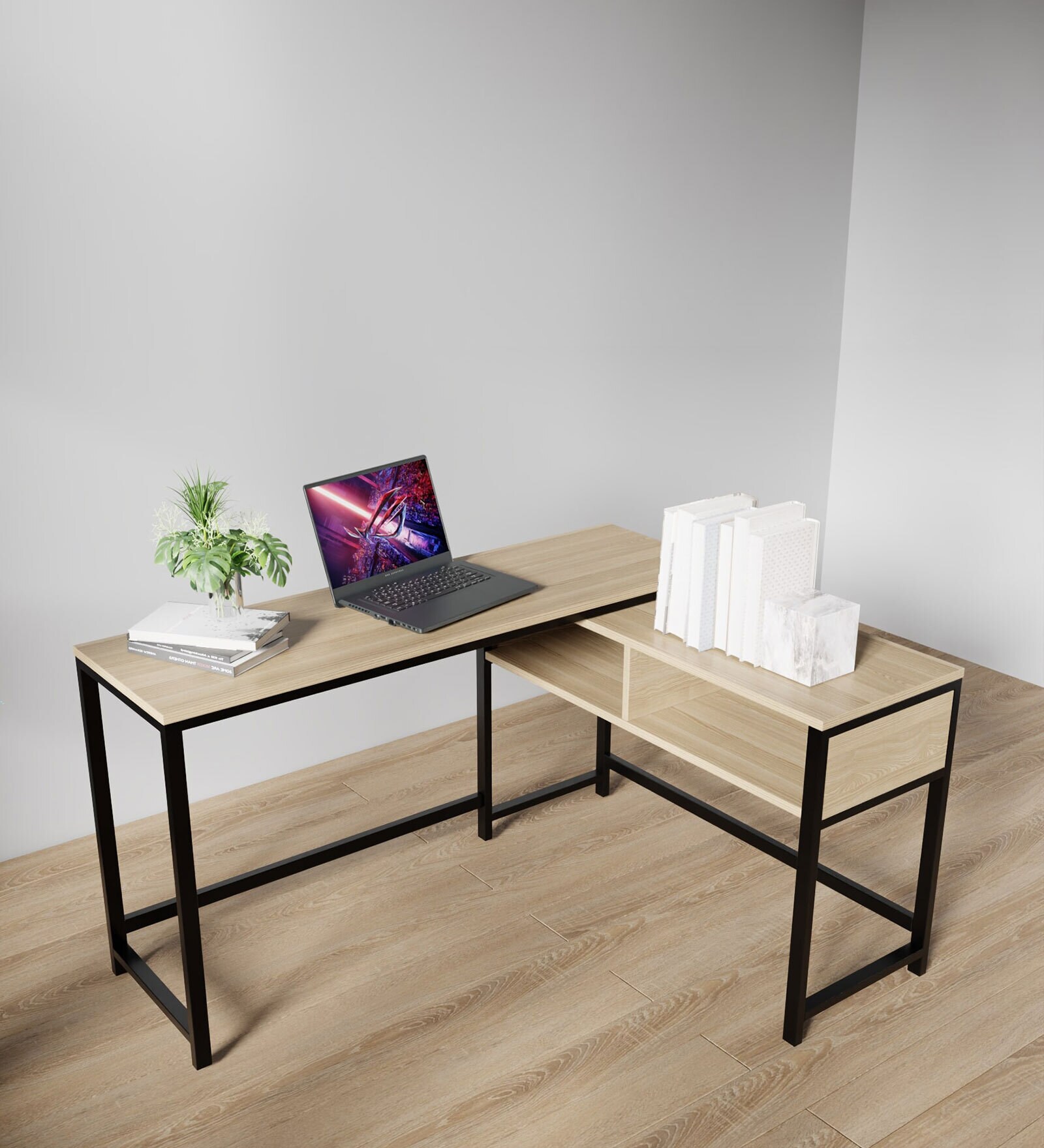 Buy Enkel Work Station In Natural Finish at 28% OFF by Riyan Luxiwood ...