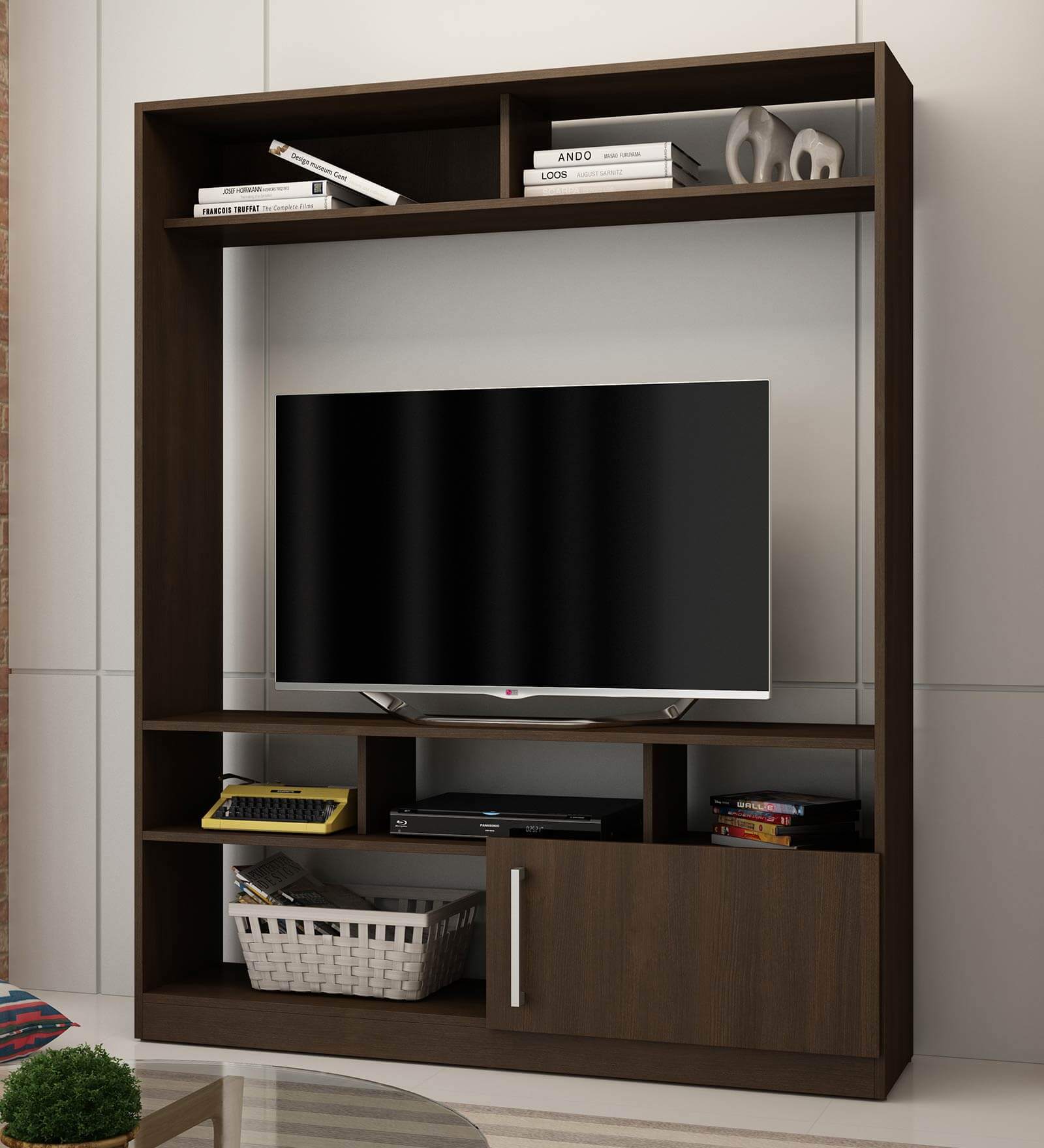 Buy Aki Tv Unit In Nut Brown Finish at 9% OFF by Mintwud from Pepperfry ...