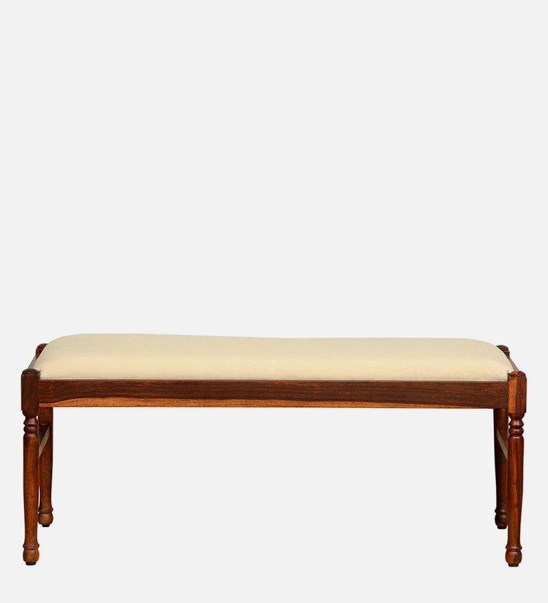 Buy Encore Sheesham Wood Bench In Honey Oak Finish By Amberville Online ...