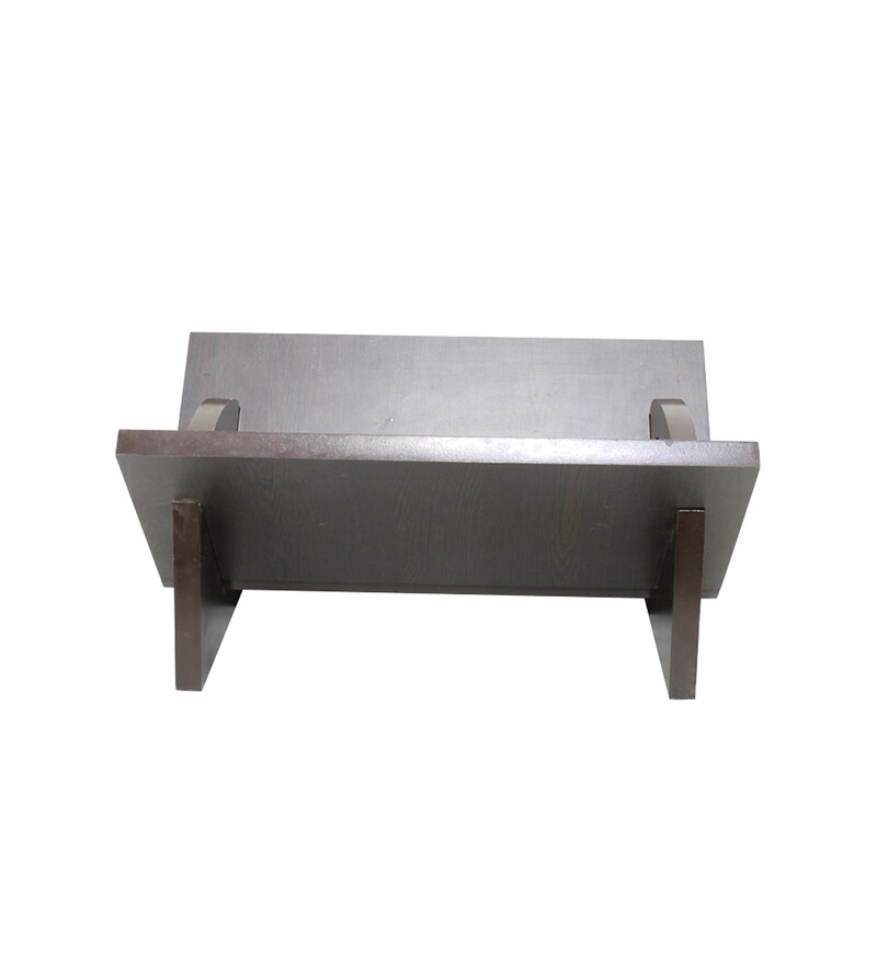 Buy Engineered Wood V shape Portable Book shelf with stand in Coffee ...