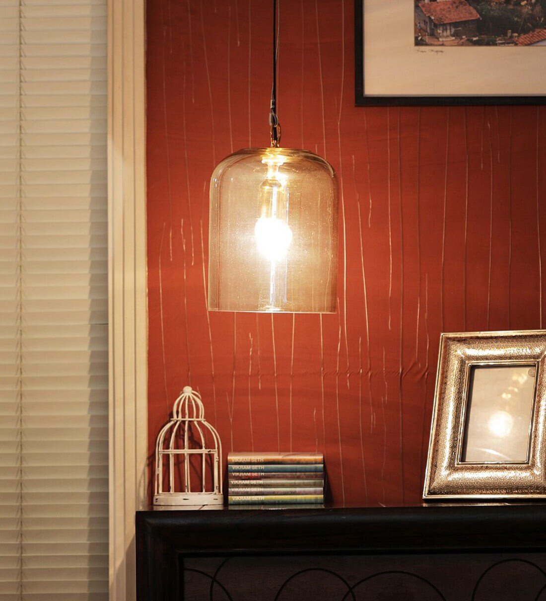 Buy Crawler Eron Gold Glass and Metal Hanging Light by Kapoor ...