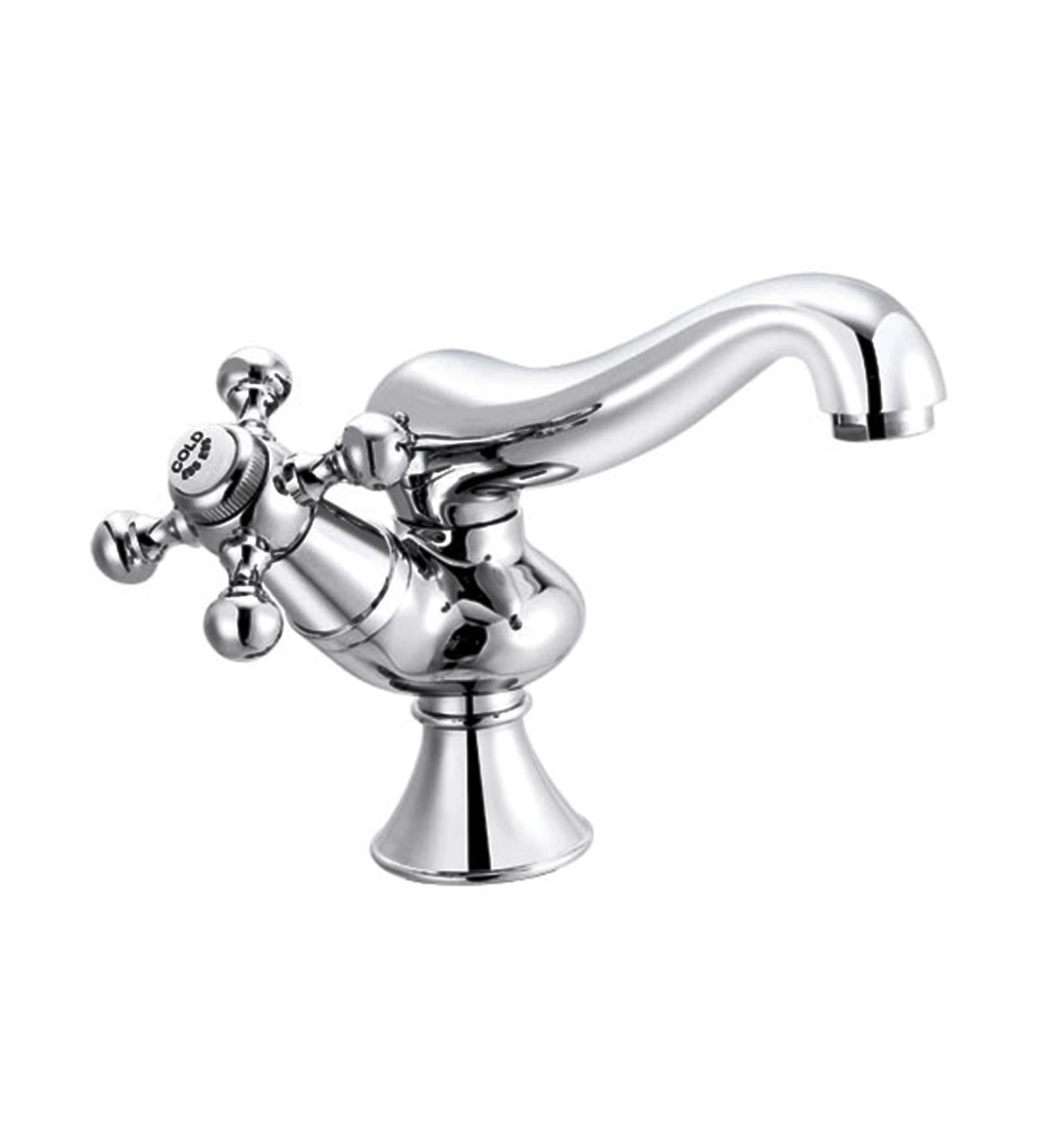 Buy ESSESS by Asian Paints Silver Brass Swan Neck Basin Taps Online ...