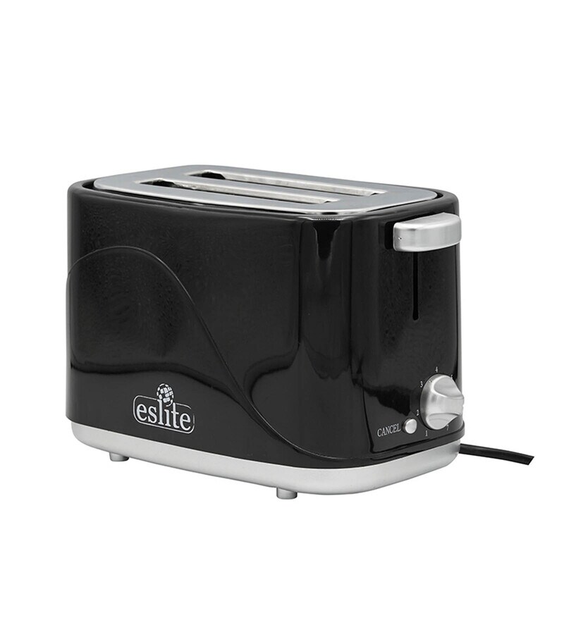 Buy Eslite 2 Slice Pop Up Toaster With 7 Toasting Setting in Black ...