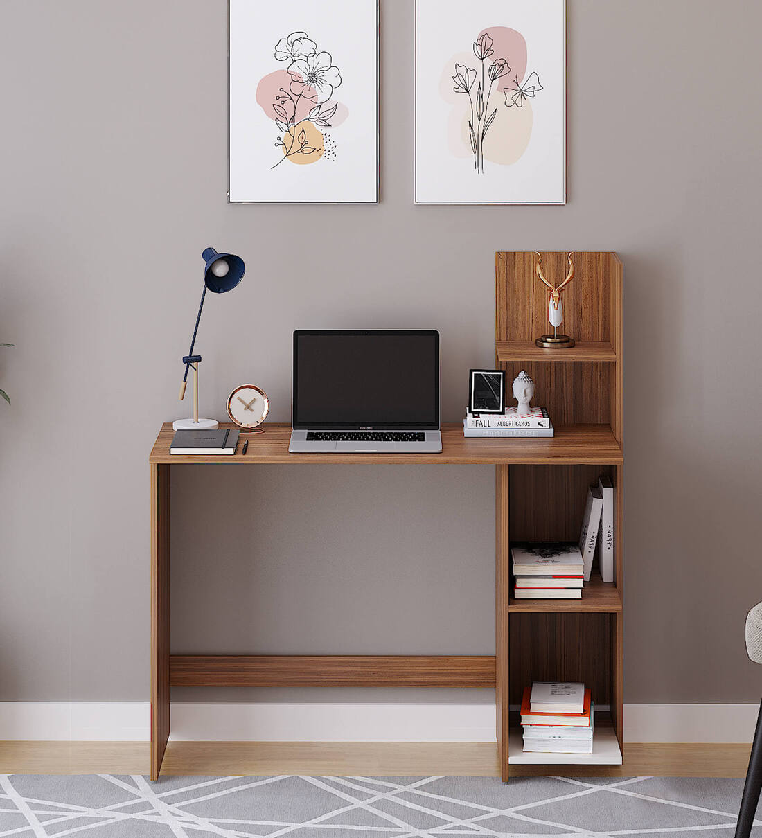 Buy Ether Study Table In Exotic Teak Finish at 30% OFF by Furneaser ...