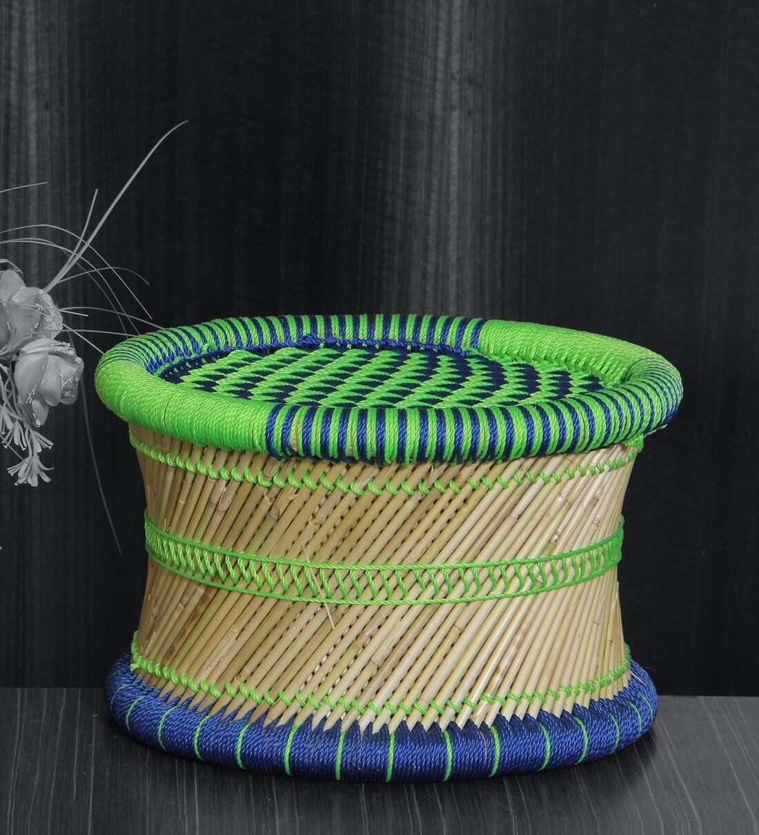 Buy Ethnic Handcrafted Mudiya Stool in Multi Colour at 39% OFF by ...