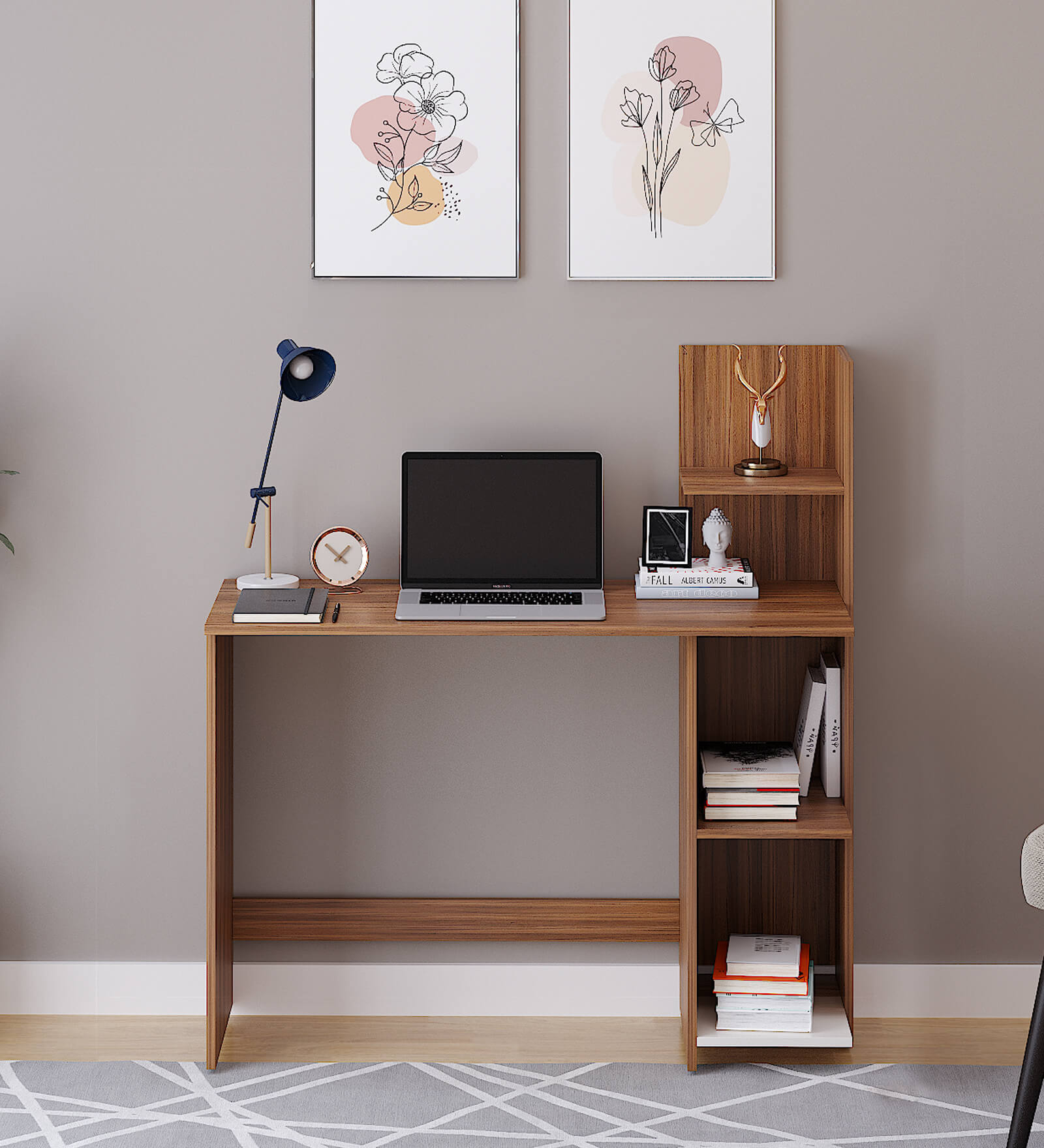 Buy Ether Study Table In Exotic Teak Finish at 30% OFF by Furneaser ...